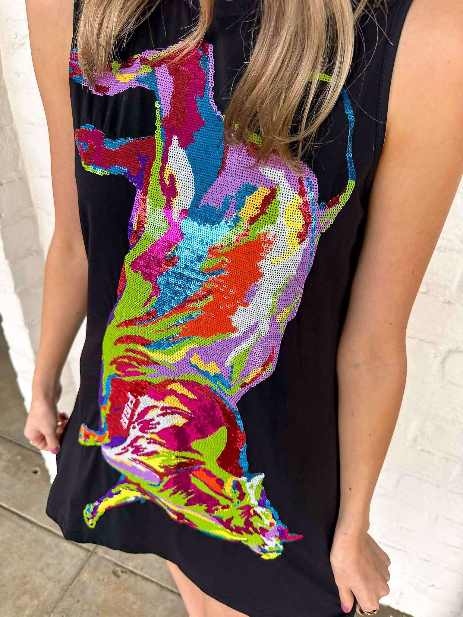 Queen Of Sparkles Black PBR Bucking Bull Dress – Shop Shoetique