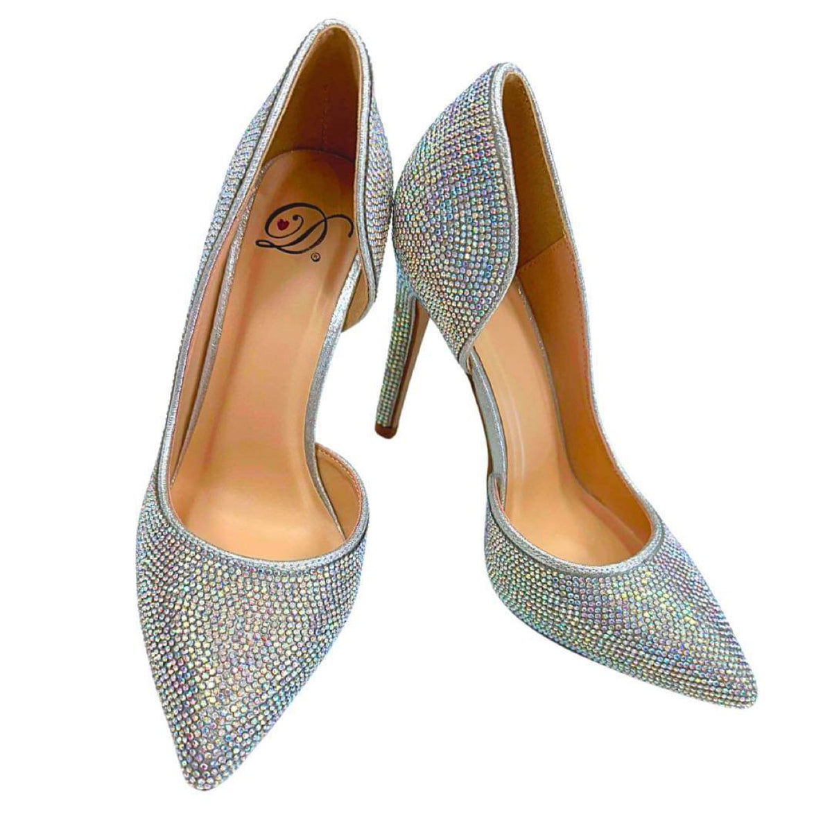 Silver Rhinestone Heel – Shop Shoetique